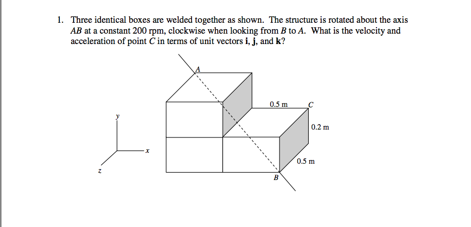 Solved Three identical boxes are welded together as shown. | Chegg.com