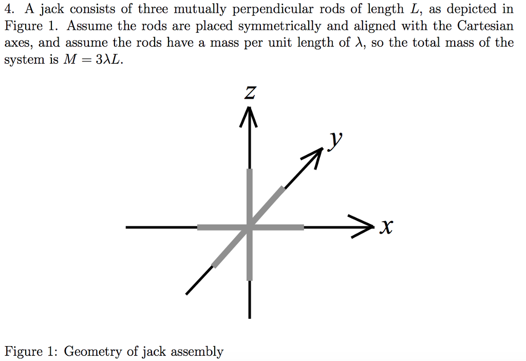 4. A jack consists of three mutually perpendicular | Chegg.com