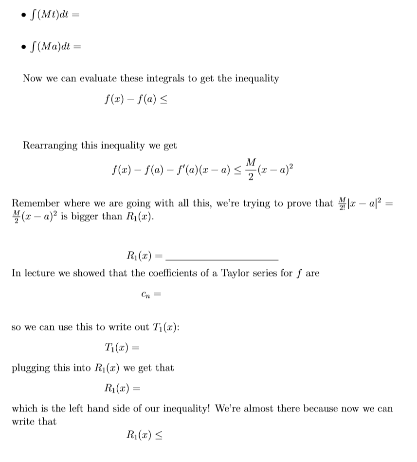 Solved In lecture we saw that if a function has a power | Chegg.com
