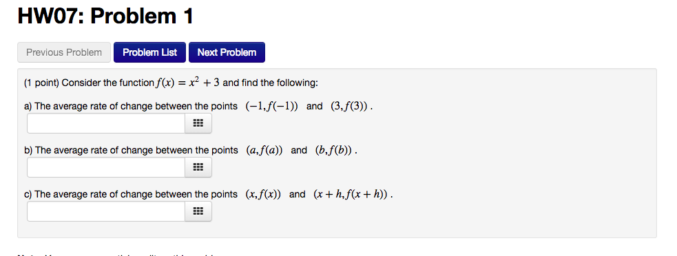 Solved Hw07 Problem 1 Previous Problem Problem List Next