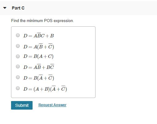 Solved Construct a Karnaugh map for the logic function D = | Chegg.com