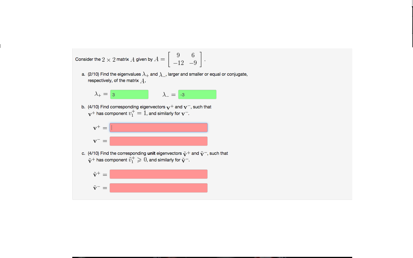 Solved Consider the 2 x 2 matrix A given by A = a. Find the | Chegg.com