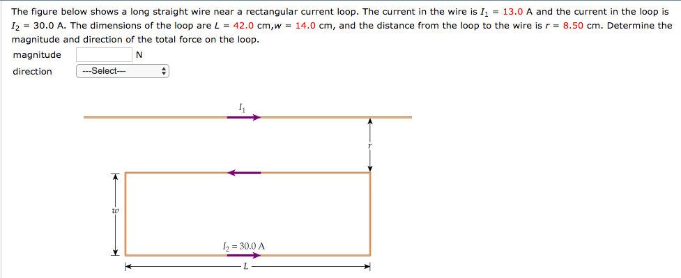 Solved The figure below shows a long straight wire near a | Chegg.com