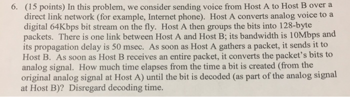 Solved direct link network (for example, Internet phone). | Chegg.com
