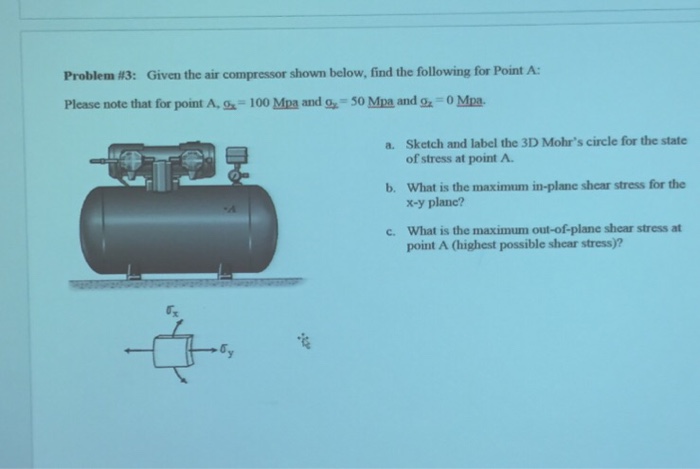 Solved: Given The Air Compressor Shown Below, Find The Fol... | Chegg.com