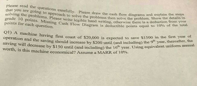 Solved Please read the questions carefully, Please draw the | Chegg.com