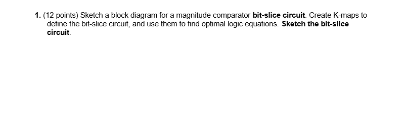 Solved 1. (12 points) Sketch a block diagram for a magnitude | Chegg.com