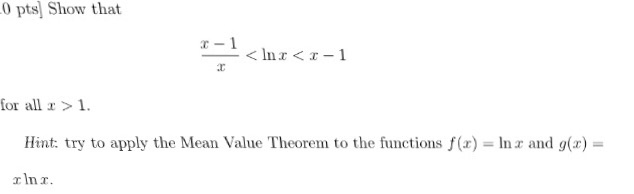 Solved Show that x - 1/x