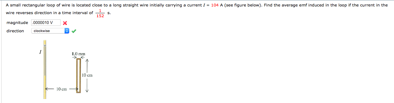 Solved A small rectangular loop of wire is located close to | Chegg.com