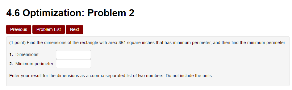 Solved Find The Dimensions Of The Rectangle With Area 361 Chegg solved-find-the-dimensions-of-the-rectangle-with-area-361-chegg