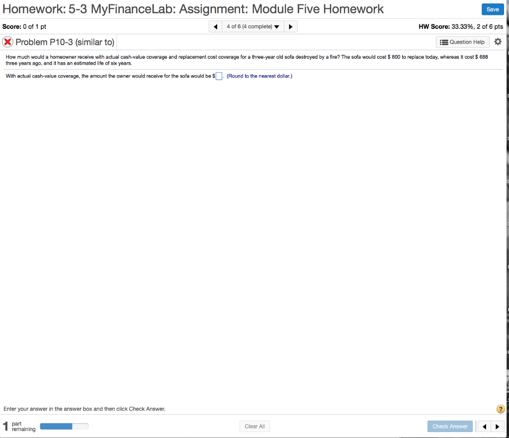 Solved Homework: 5-3 MyFinanceLab: Assignment: Module Five | Chegg.com