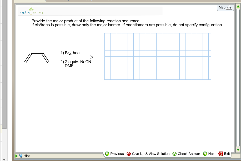 Solved Provide the major product of the following reaction | Chegg.com