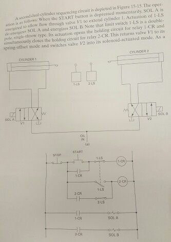 Solved Design an electro-pneumatic circuit that utilizes | Chegg.com