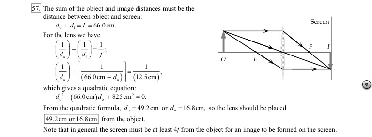 Solved A bright object and a viewing screen are separated by | Chegg.com