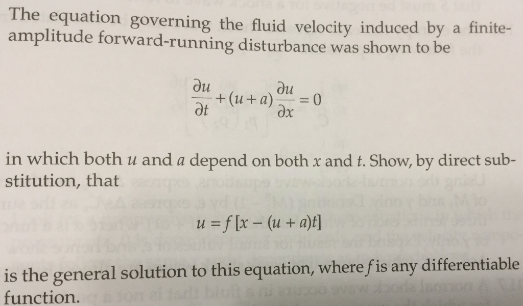 The equation governing the fluid velocity induced by | Chegg.com