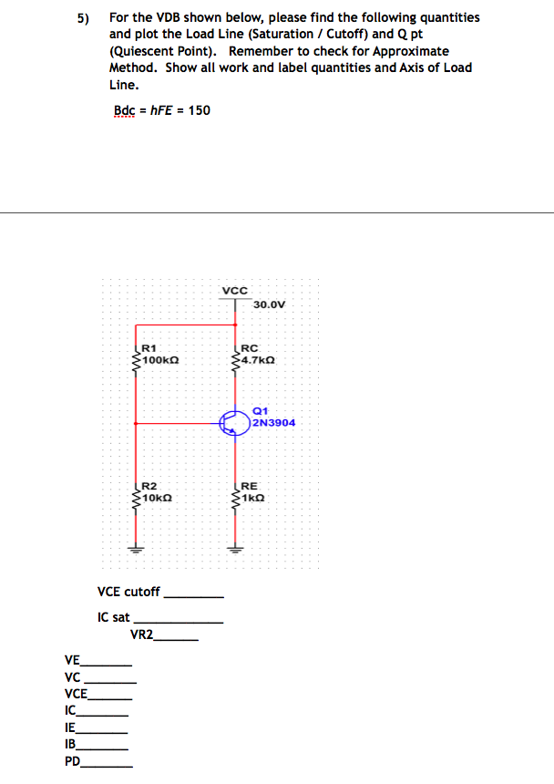 Solved For the VDB shown below, please find the following | Chegg.com