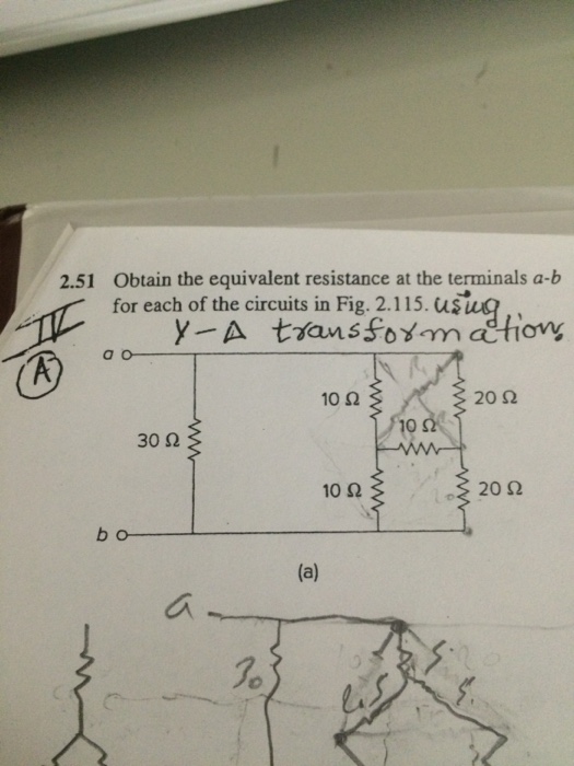 Solved Obtain the equivalent resistance at the terminals a-b | Chegg.com