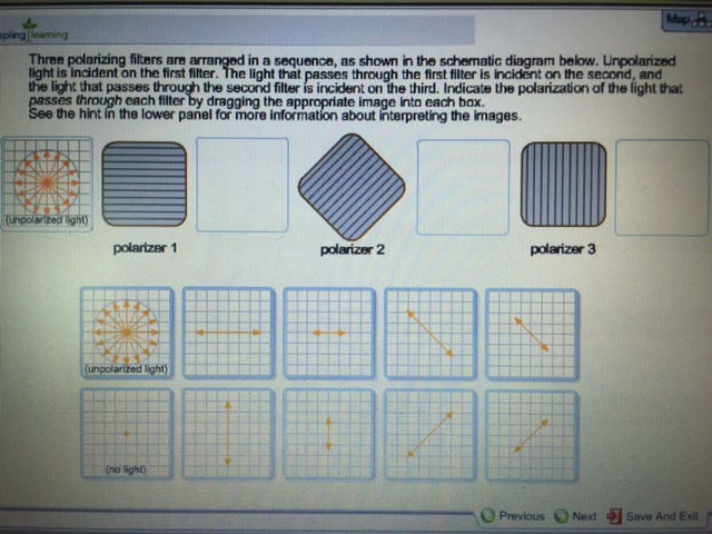 Solved pling learning Three polarizing filters are arranged | Chegg.com