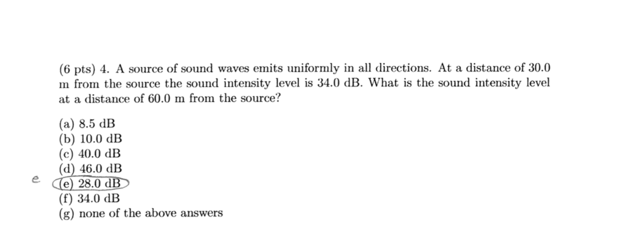 Solved A source of sound waves emits uniformly in all | Chegg.com