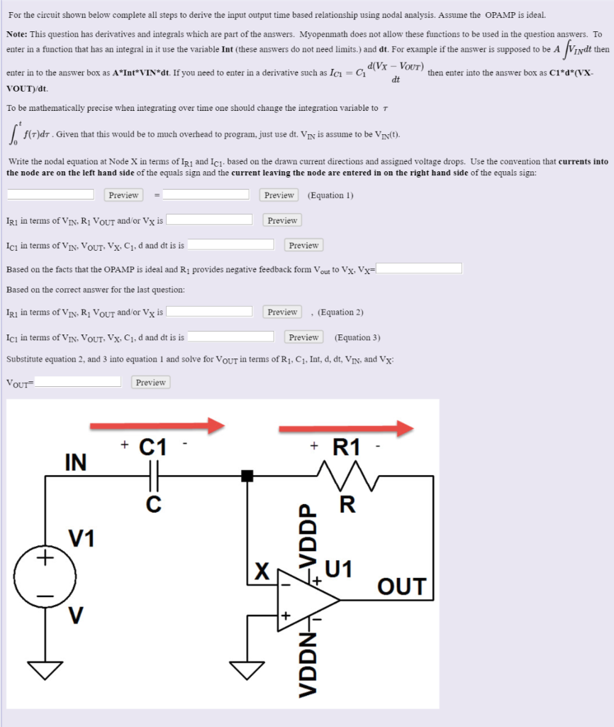Solved For the circuit shown below complete all steps to | Chegg.com