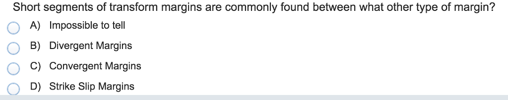 Solved Short segments of transform margins are commonly | Chegg.com