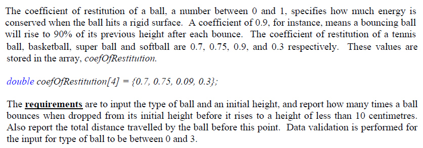 Solved The coefficient of restitution of a ball, a number | Chegg.com