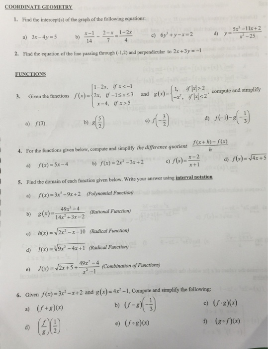 Solved Step by step process on how to solve each problem | Chegg.com