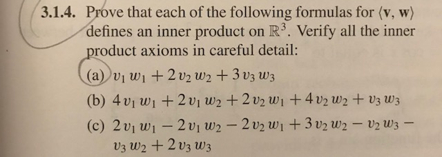 Solved 3.14. Prove that each of the following formulas for | Chegg.com