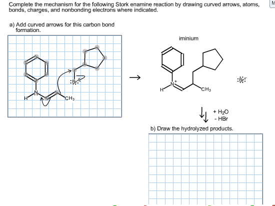 Solved Complete the mechanism for the following Stork | Chegg.com