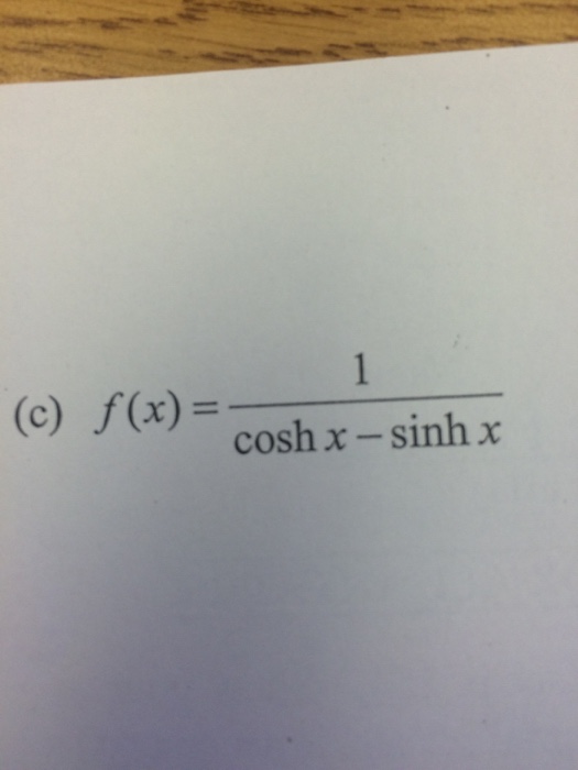 Solved (a) (x)tanh(x2 +4) (b) f (x) - In(sinh 3x) | Chegg.com