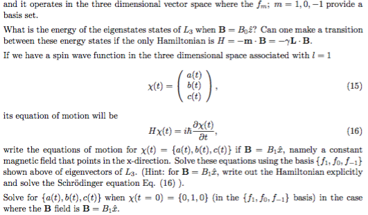 Solved An object with intrinsic angular momentum (spin) 1 | Chegg.com