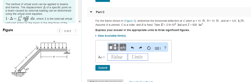 Solved The method of virtual work can be applied to beams | Chegg.com