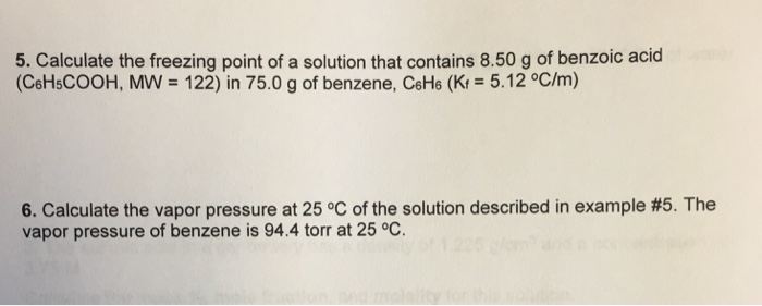 Solved Calculate the freezing point of a solution that | Chegg.com