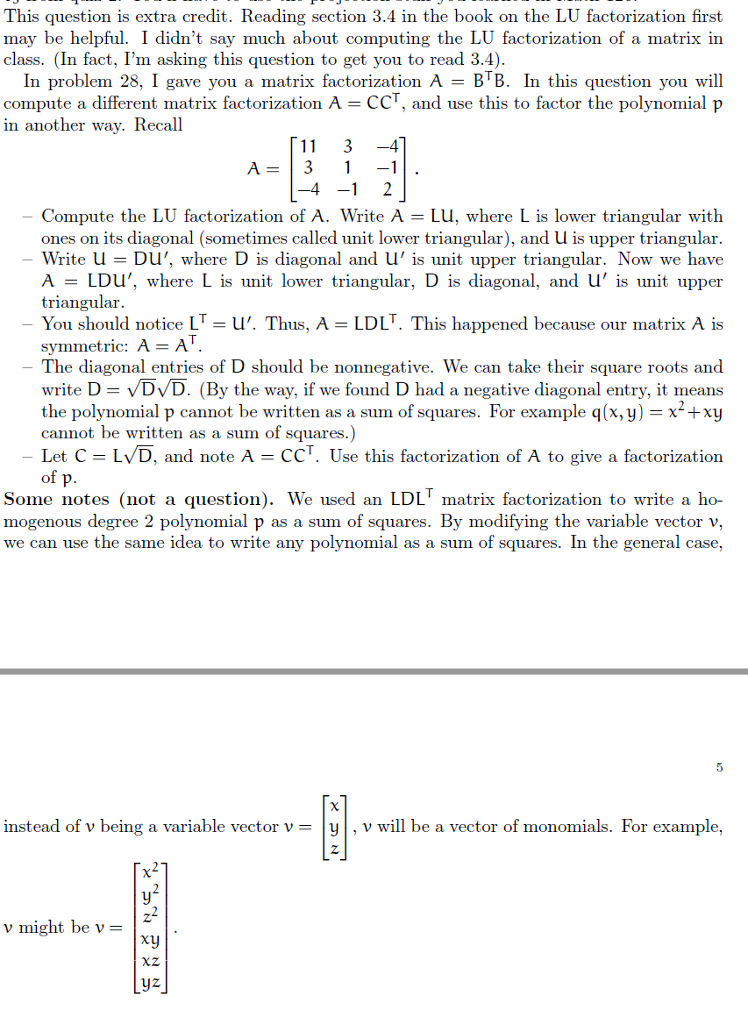 Solved This question is extra credit. Reading section 3.4 in | Chegg.com