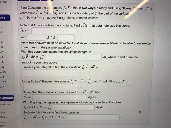 Solved Calculate the circulation, integral _C F^rightarrow | Chegg.com