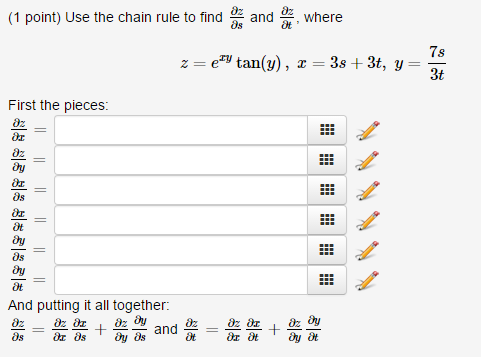 Solved Use the chain rule to find partial differential | Chegg.com