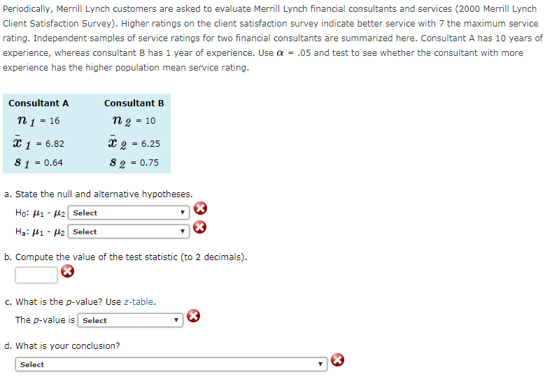 Solved Periodically, Merrill Lynch customers are asked to | Chegg.com