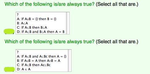 Solved Which of the following is/are always true? (Select | Chegg.com