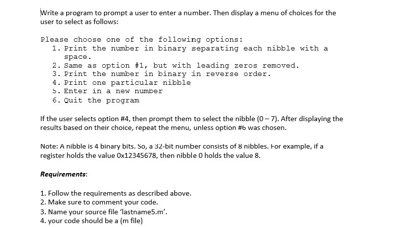 Solved Write A Program To Prompt A User To Enter A Number 9619