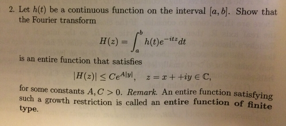 Solved Let h(t) be a continuous function on the interval [a, | Chegg.com
