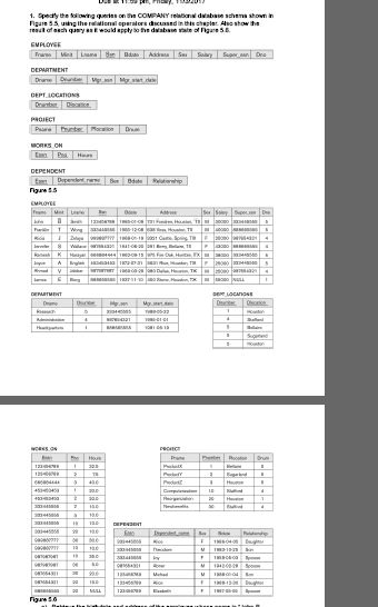 Solved Figure 5.6 a) Retrieve the birthdate and address of | Chegg.com