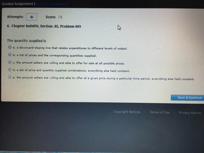 Solved The quantity supplied is a downward-sloping line | Chegg.com