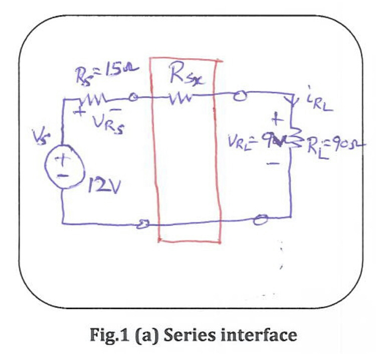 Solved Design an interface in a series configuration and | Chegg.com