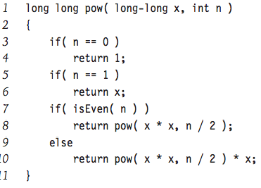 Solved Consider the exponentiation algorithm described. Let | Chegg.com