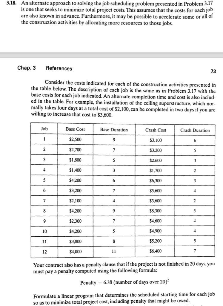 Solved Recall the problem of formulating a linear program to | Chegg.com