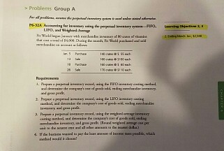 Solved I understand how to do perpetual inventory for FiFO, | Chegg.com