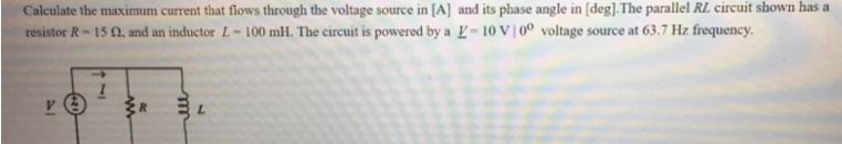 Solved Calculate the maximum current that flows through the | Chegg.com