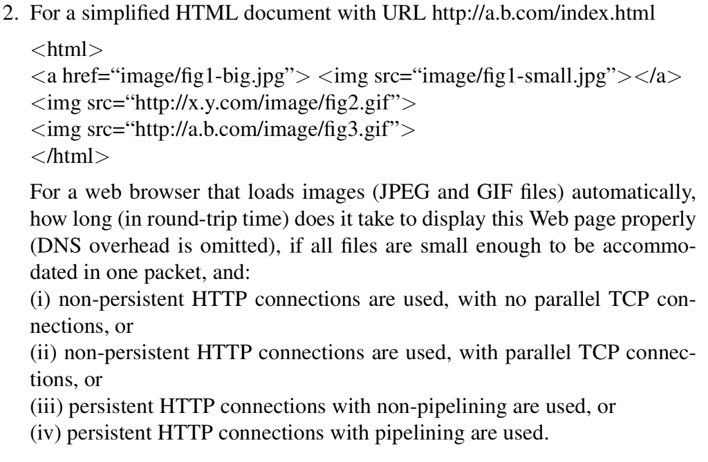 2. For a simplified HTML document with URL | Chegg.com