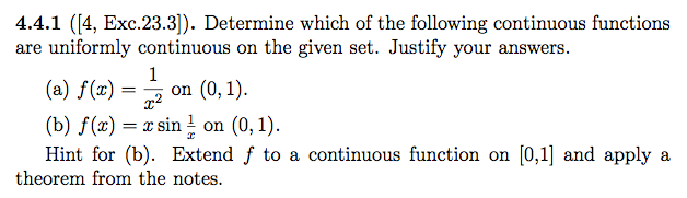 Solved Determine Which Of The Following Continuous Functions