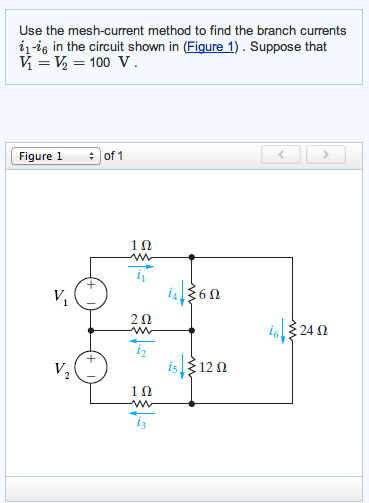 Solved Use the mesh-current method to find the branch | Chegg.com